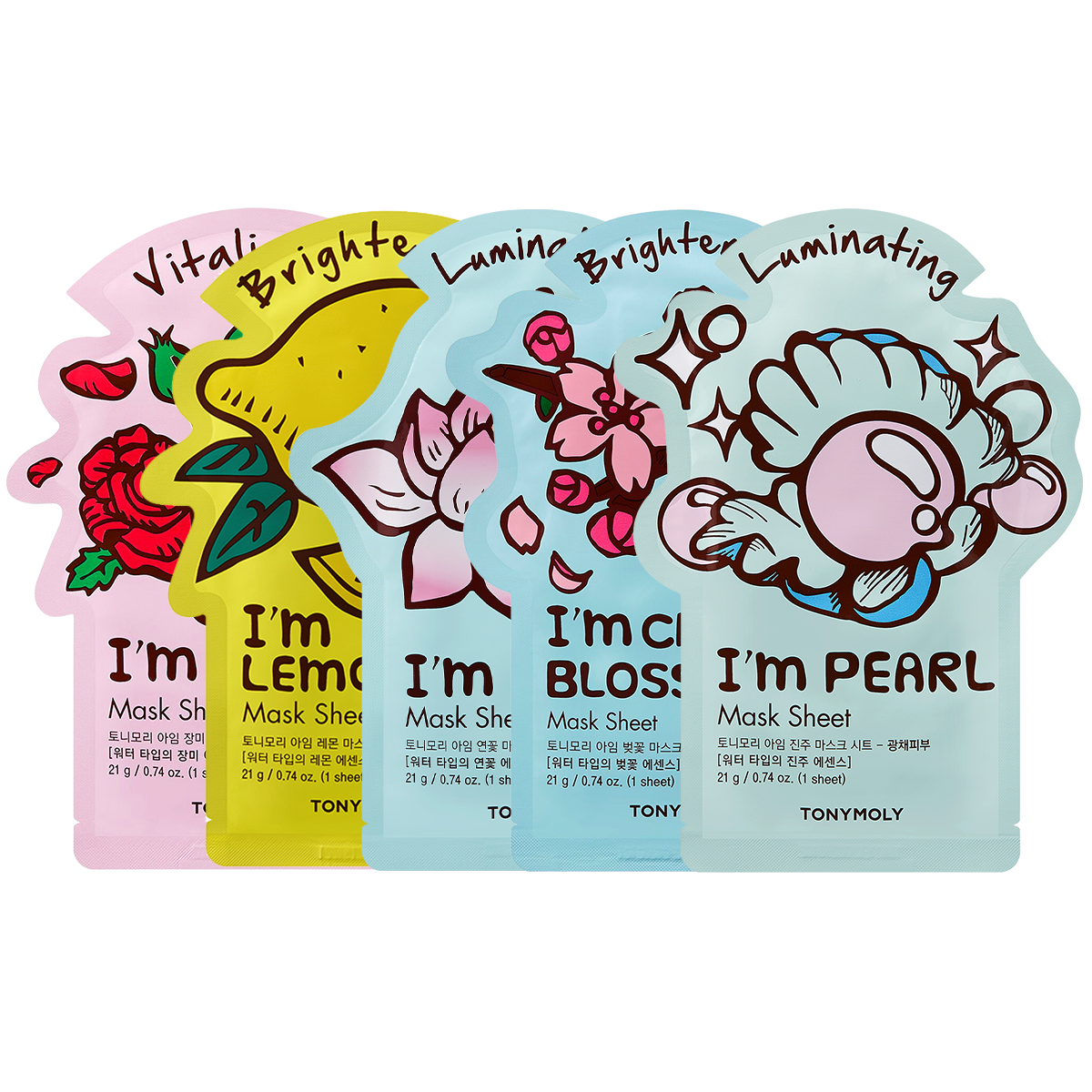 TOLY MOLY Brighten & Glow 5-Pack I Am Mask Set – KOJA INDIA