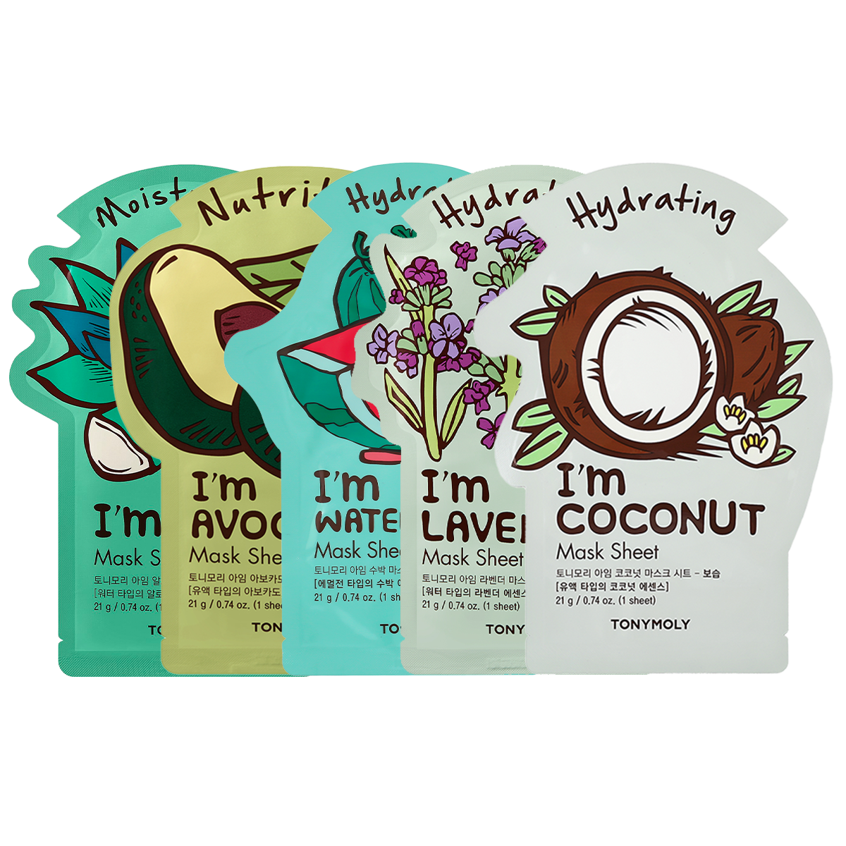 TOLY MOLY Deep Hydration 5-Pack I Am Mask Set – KOJA INDIA